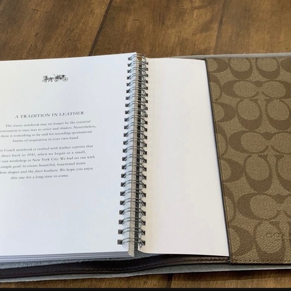 Coach | Accessories | Nwt Coach Notebook In Signature Canvas | Poshmark